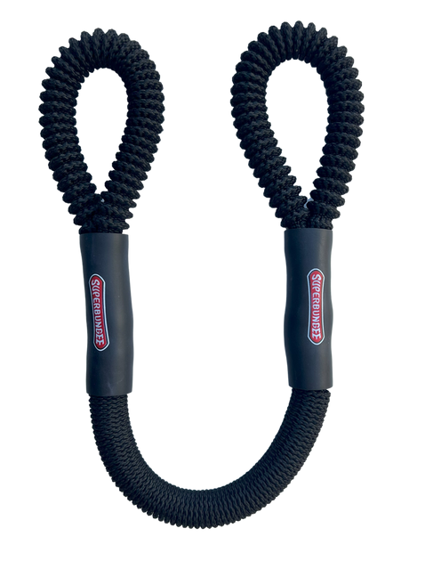 8-Inch Marine Grade with Cleat Loop Ends - Black – SuperBungee Products