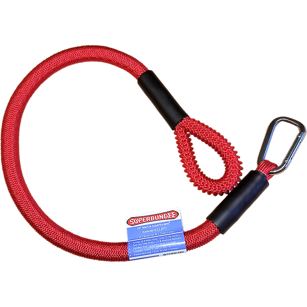 24 Inch Marine Bungee Cord | Buy Marine Grade 24 Inch Carabiner Bungee ...