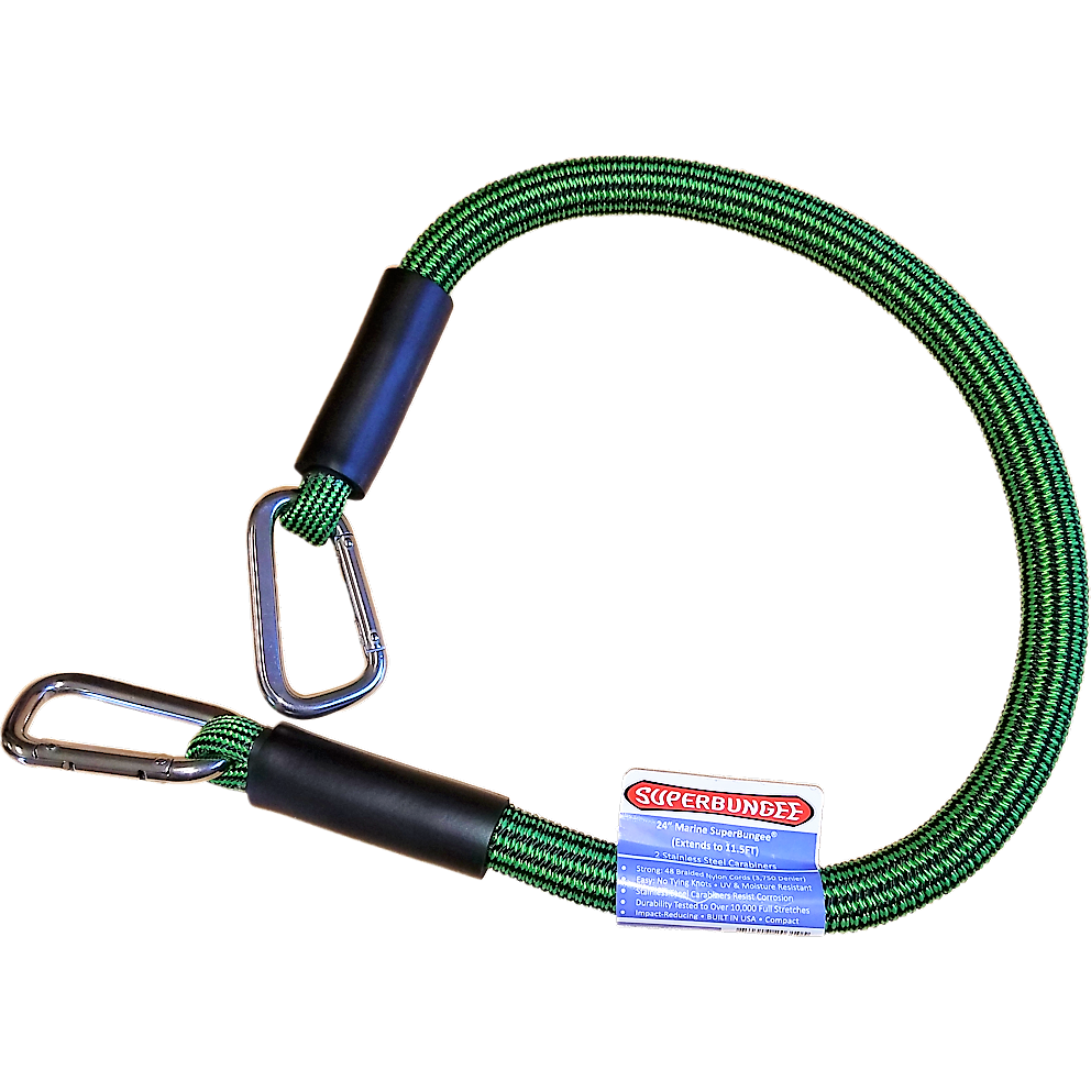 24 Inch Marine Bungee Cord | Buy Marine Grade 24 Inch Carabiner Bungee ...