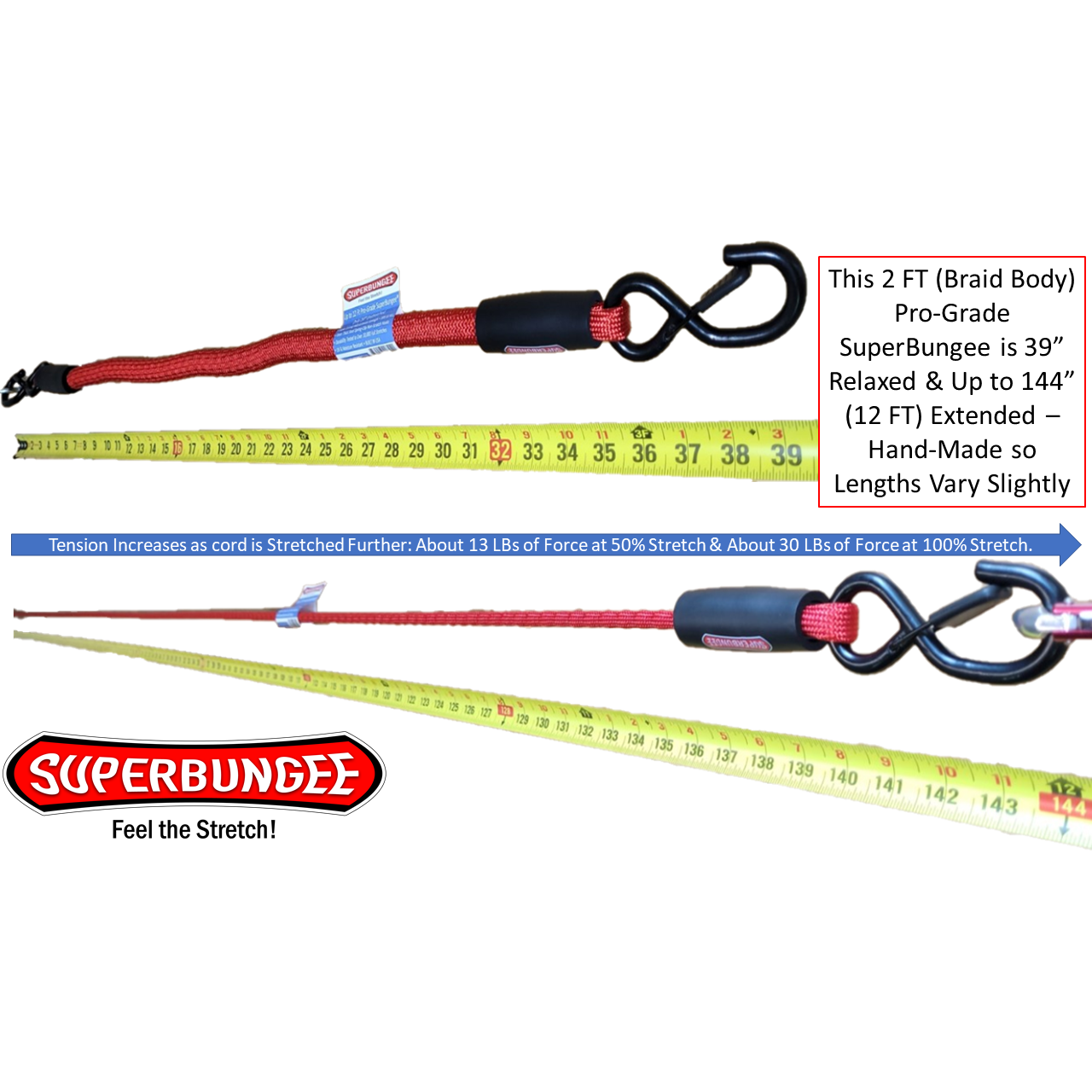 Industrial Strength Bungee Cord | Shop Professional, Extra Heavy Duty ...